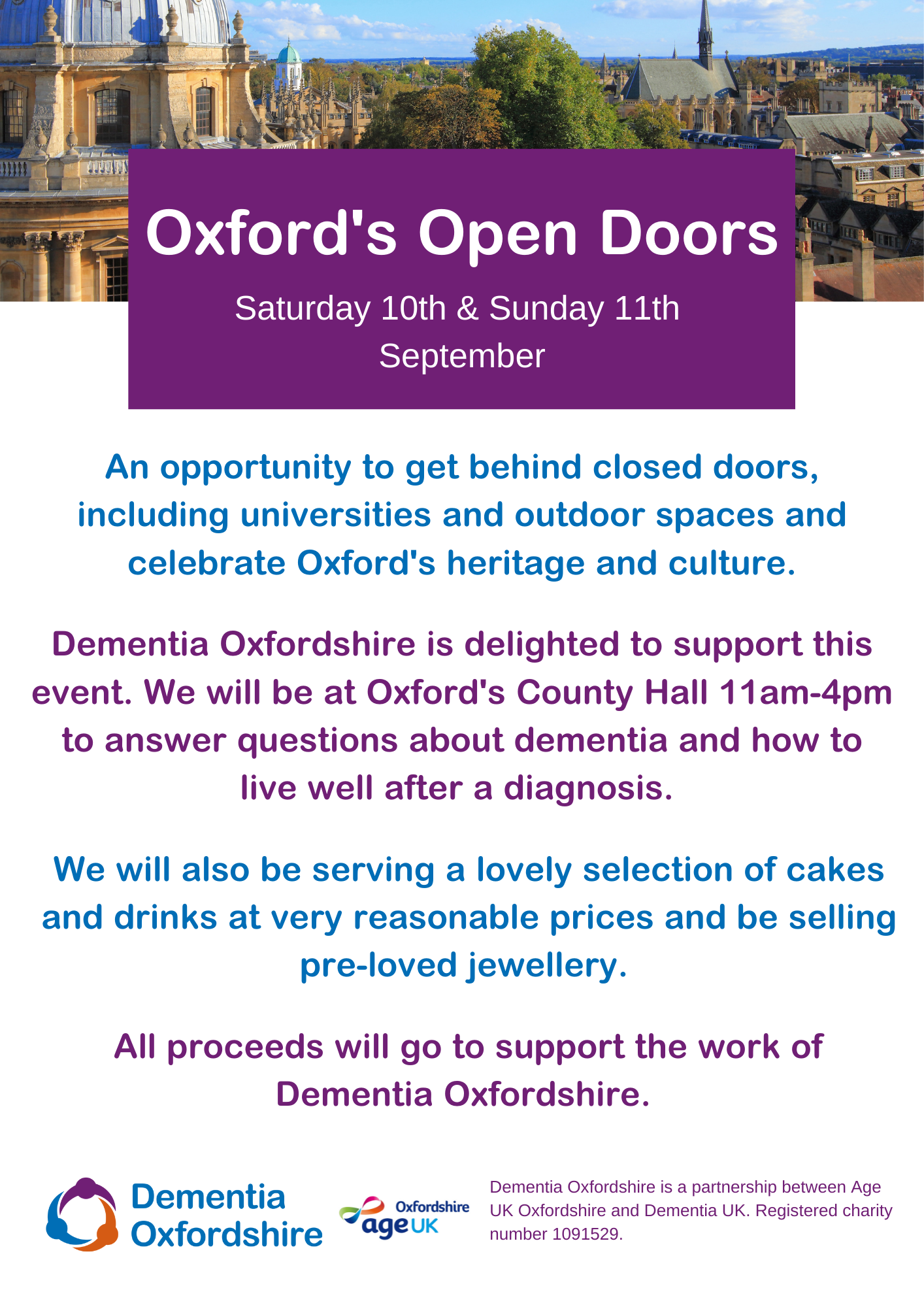 Open Doors 2022 - Unmissable Heritage and Culture in Oxford - Dementia ...