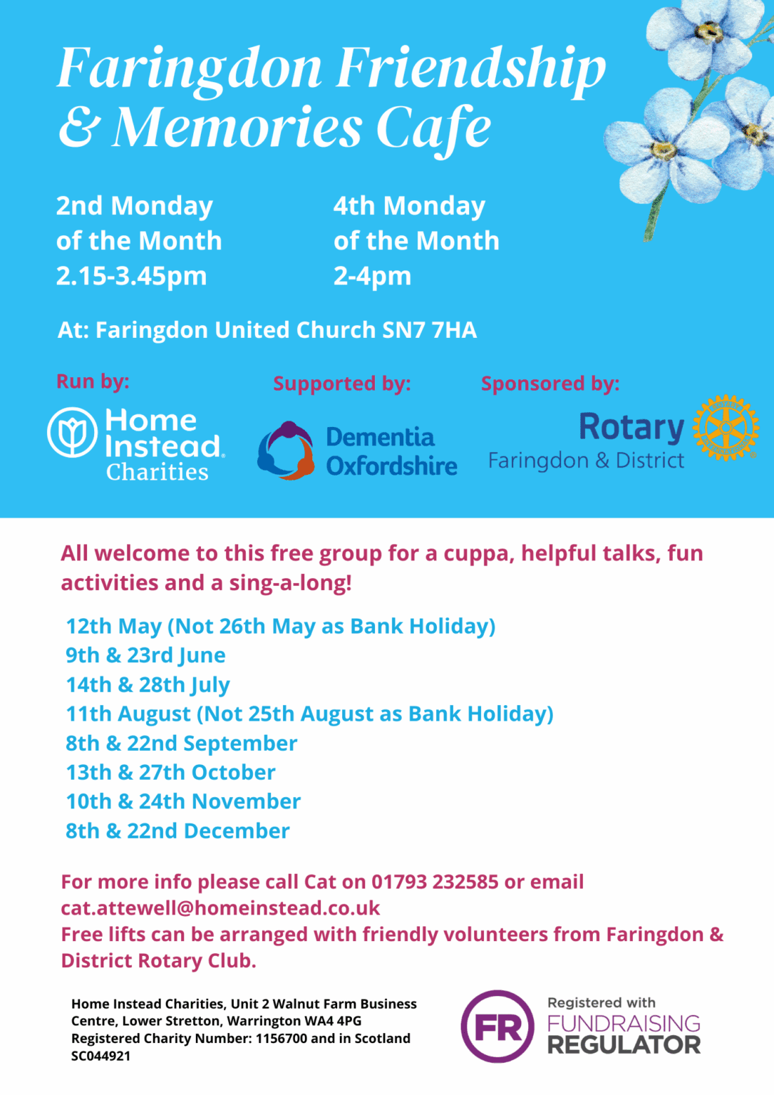 Faringdon United Church - Dementia Oxfordshire